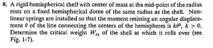 A rigid hemispherical shell with center of mass at | Chegg.com