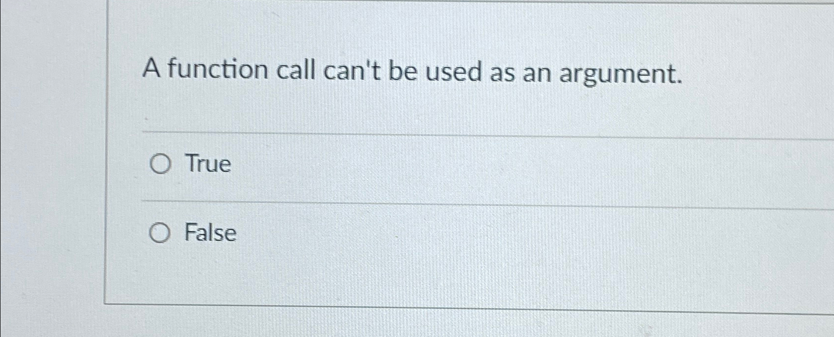 Solved A function call can't be used as an | Chegg.com