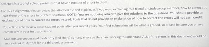 Solved Attached is a pdf of solved problems that have a | Chegg.com
