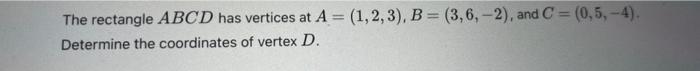 Solved The rectangle ABCD has vertices at | Chegg.com