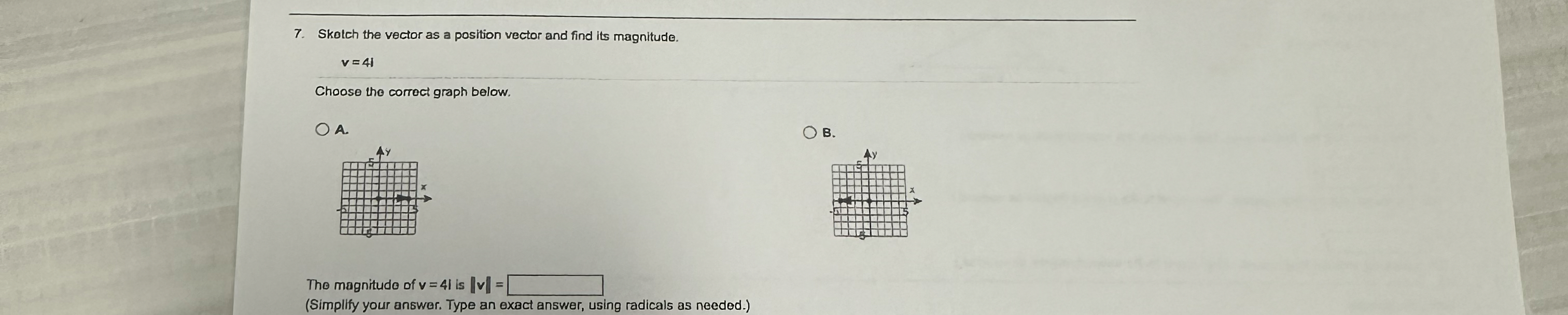 Skotch the vector as a position vector and find its | Chegg.com