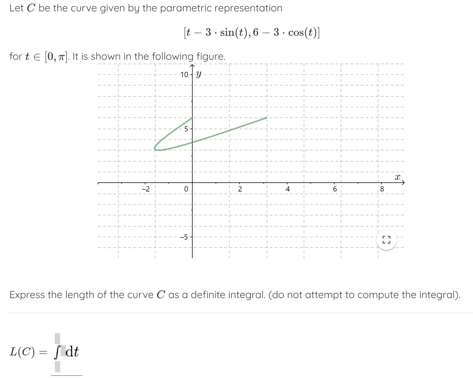 Solved Let C ﻿be the curve given by the parametric | Chegg.com