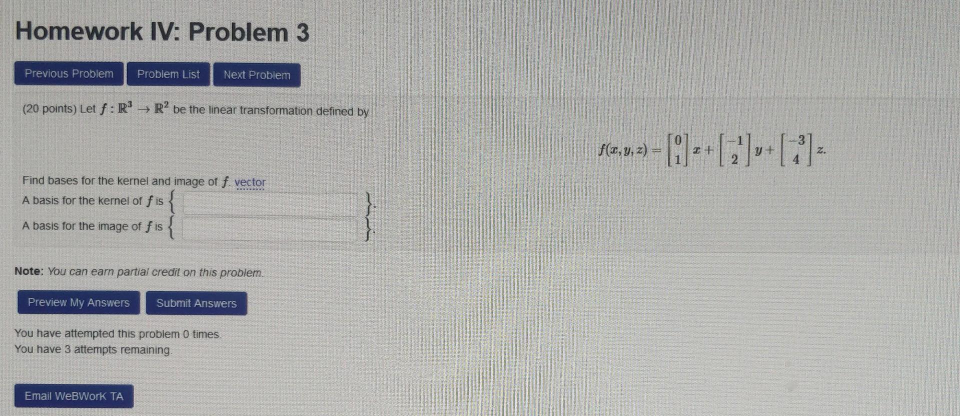 Solved Homework IV: Problem 3 Previous Problem Problem List | Chegg.com Solved Homework IV: Problem 3 Previous Problem Problem List | Chegg.com