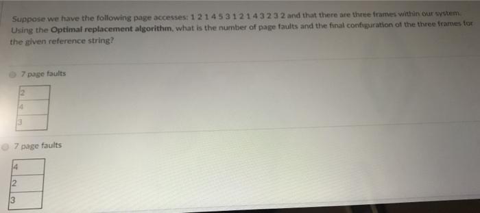 Solved Suppose we have the following page accesses: 1 2 14 5 | Chegg.com