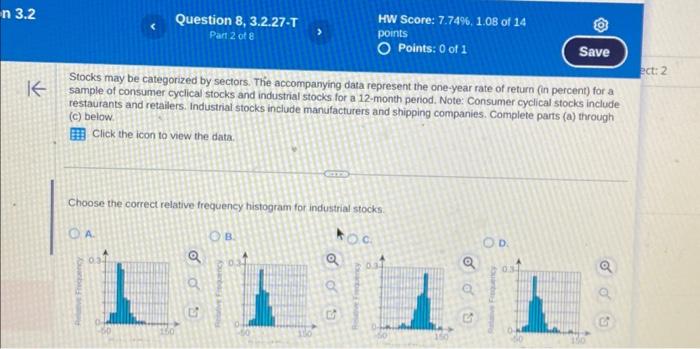 Stocks may be categorized by sectors. The | Chegg.com