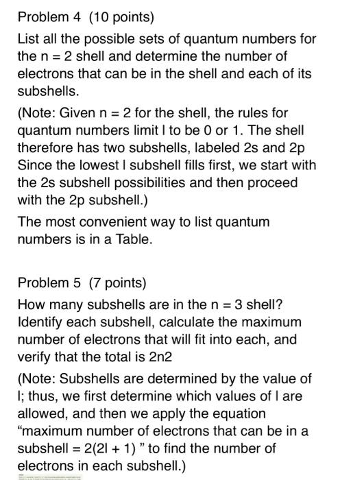 Solved Problem 4 (10 points) List all the possible sets of | Chegg.com