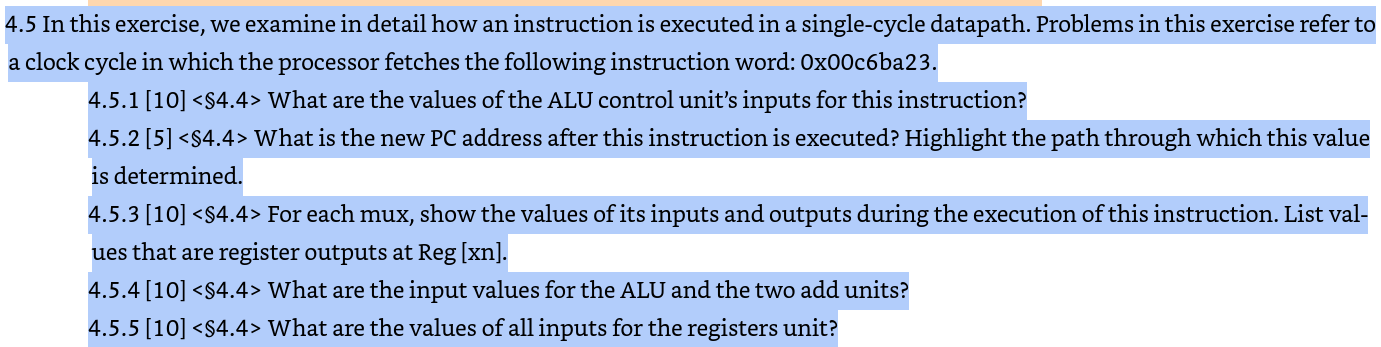 Solved 4.5 ﻿In this exercise, we examine in detail how an | Chegg.com