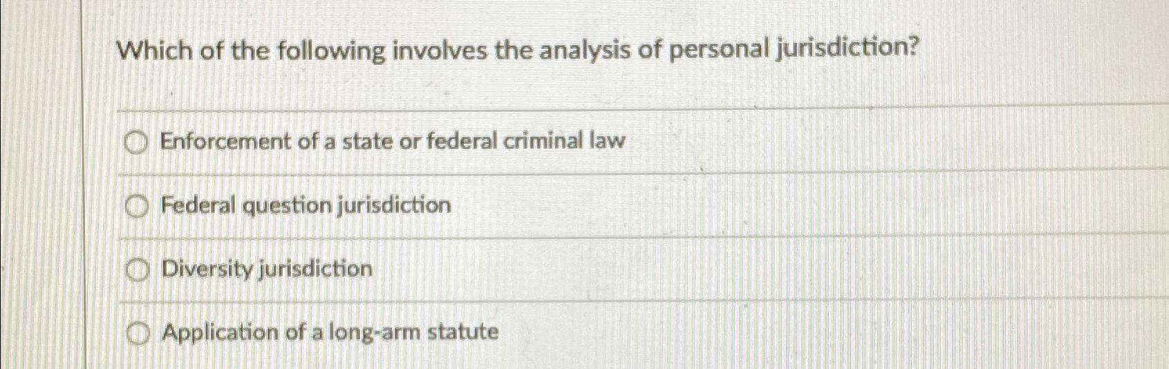 Solved Which of the following involves the analysis of | Chegg.com