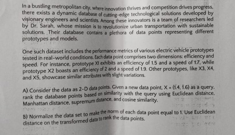 Solved In a bustling metropolitan city, where innovation | Chegg.com
