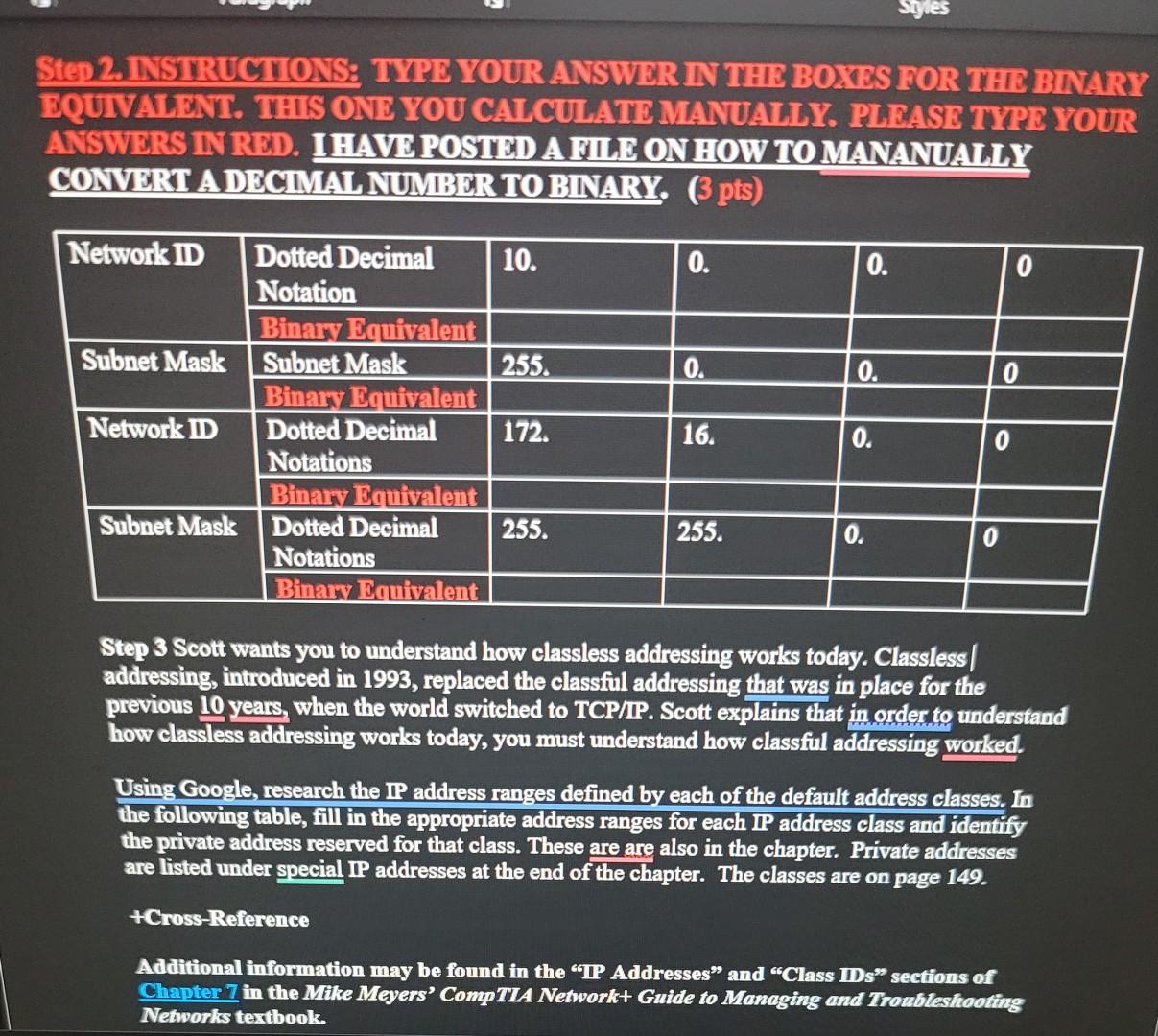 Step 3 Scott wants you to understand how classless | Chegg.com