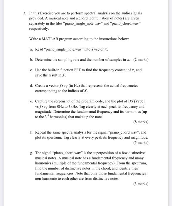 Solved 3. In this Exercise you are to perform spectral | Chegg.com