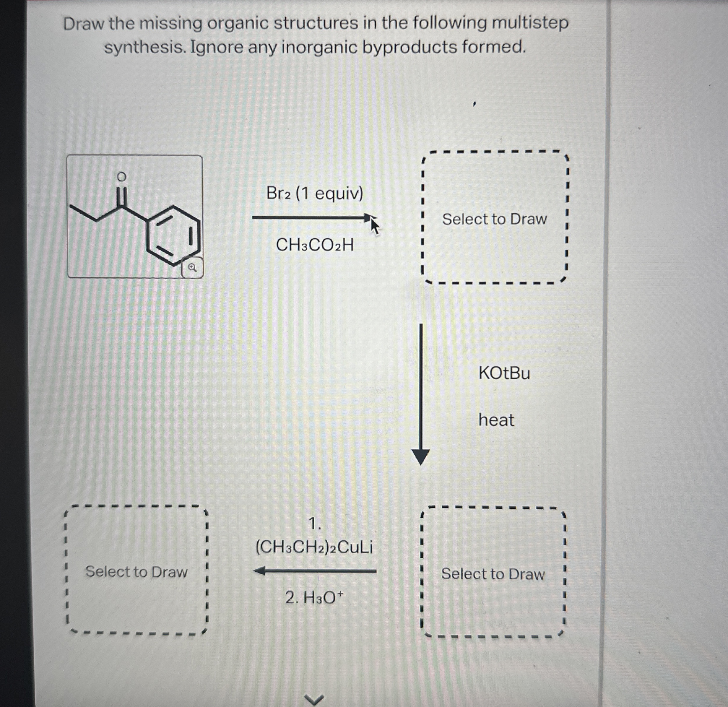Solved Draw the missing organic structures in the following | Chegg.com