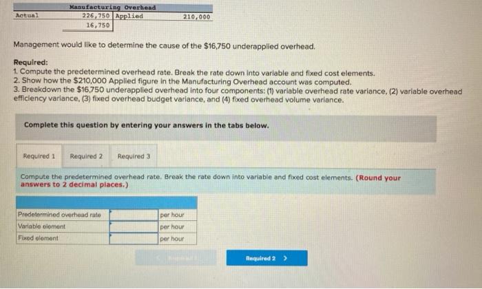 Solved Problem 10A-9 (Algo) Applying Overhead; Overhead | Chegg.com