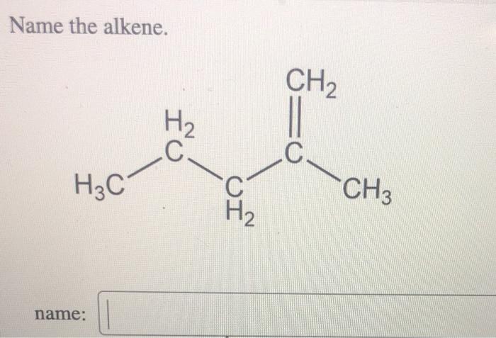 Solved What is the IUPAC name for the compound shown? H3C | Chegg.com