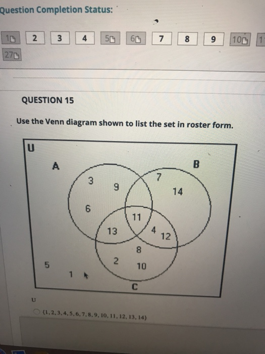 Solved Question Completion Status: 270 QUESTION 15 Use the | Chegg.com