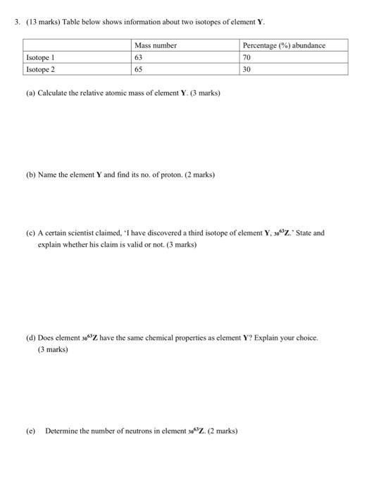 Solved 3. (13 marks) Table below shows information about two | Chegg.com