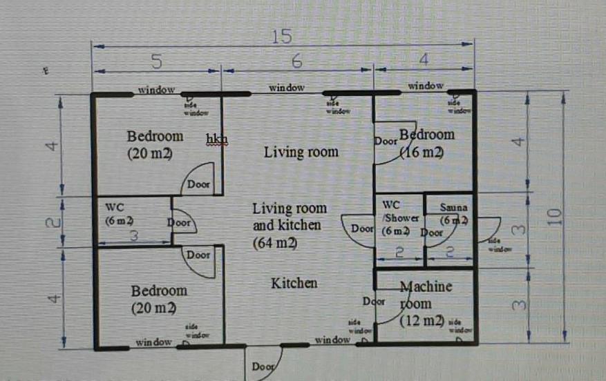 Solved How to calculate internal and external plaster wall | Chegg.com