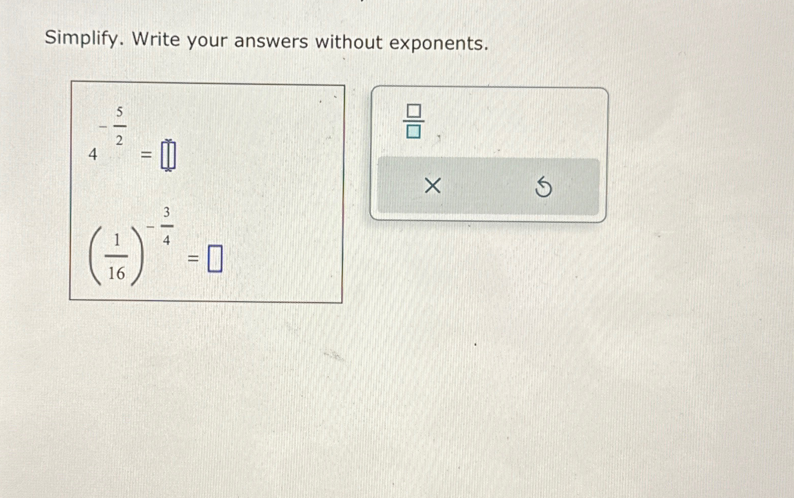 Solved Simplify. Write your answers without | Chegg.com