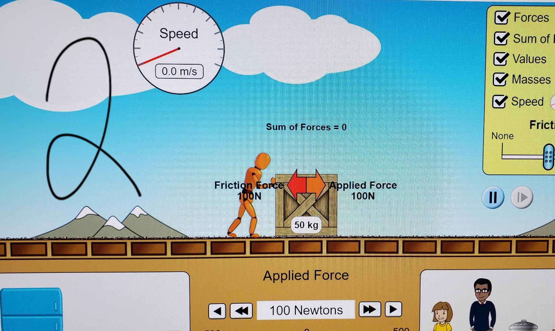 Solved Force and motion basics! Draw detailed FBD of | Chegg.com