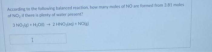 [Solved]: According to the following balanced reaction, how
