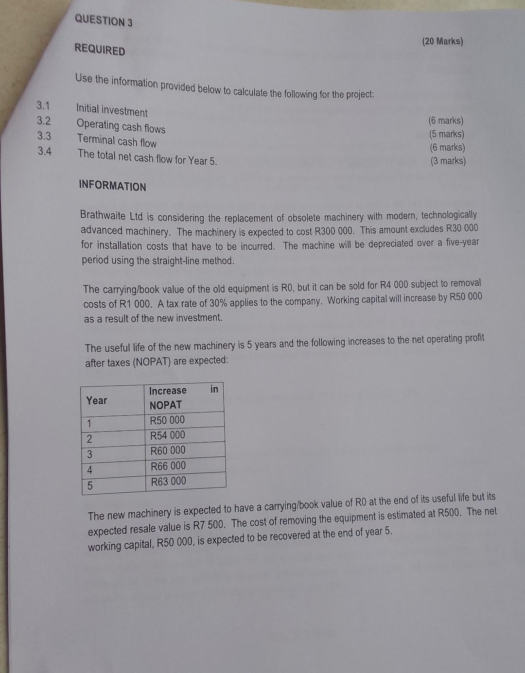 Solved Use the information provided below to calculate the | Chegg.com