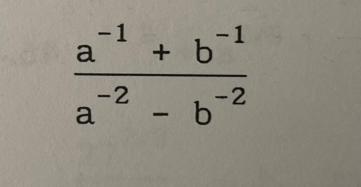 Solved a-1+b-1a-2-b-2 | Chegg.com