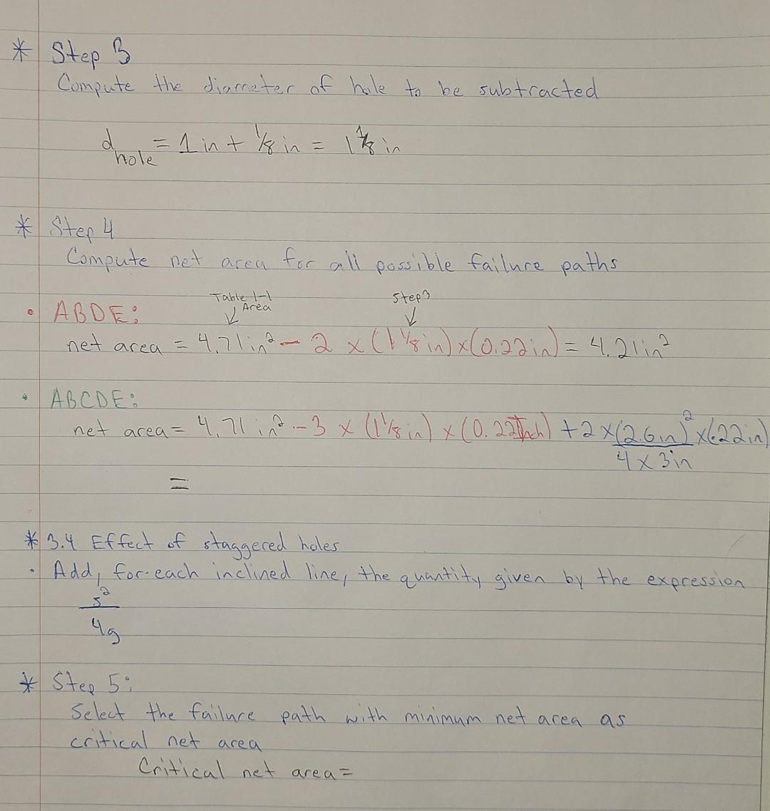 Solved Determine the net area of the W 12×16( Ag=4.71in2) | Chegg.com