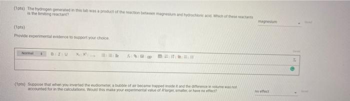 Solved Calculations for experimentally determining R Table | Chegg.com