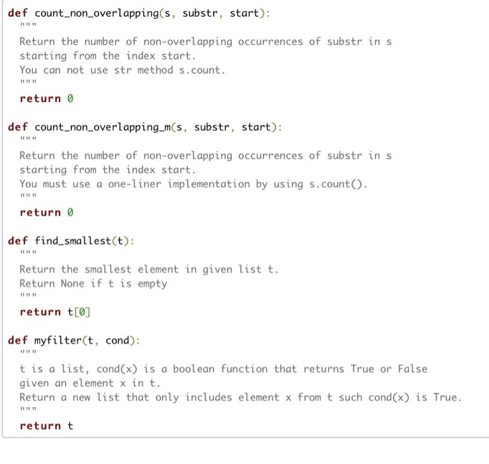 Solved For the implementation of count non_overlappinell you | Chegg.com