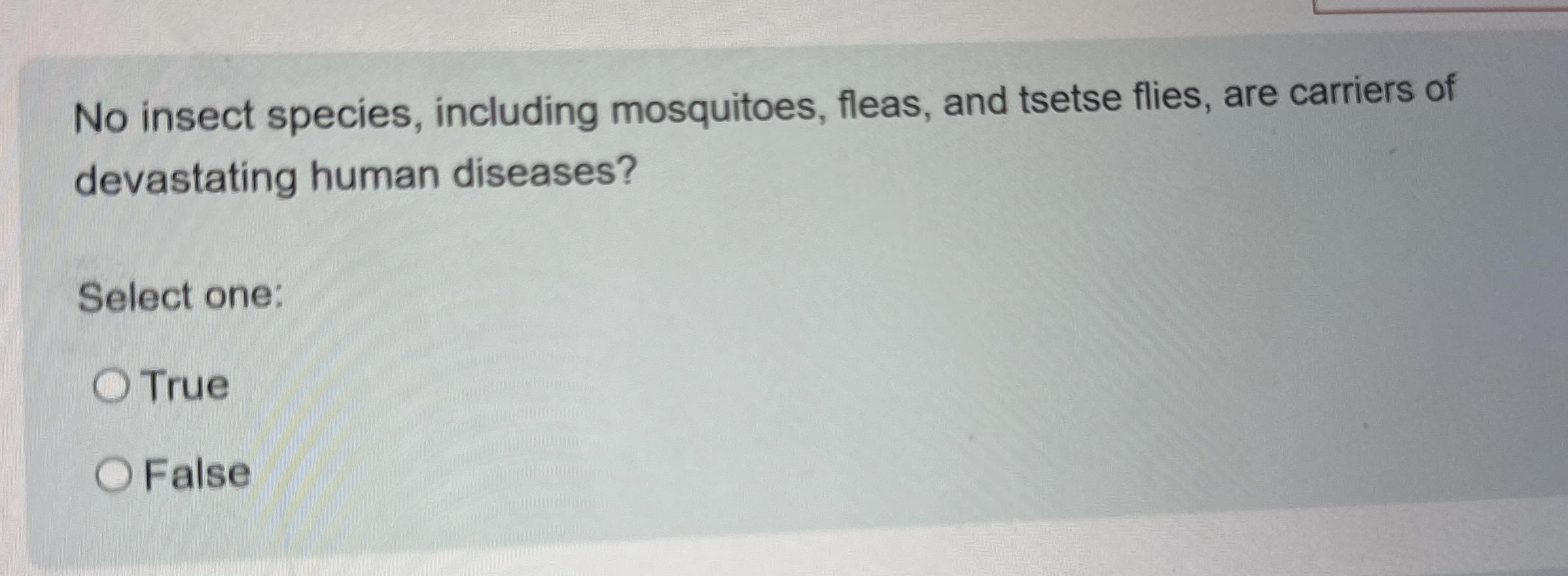Solved No insect species, including mosquitoes, fleas, and | Chegg.com
