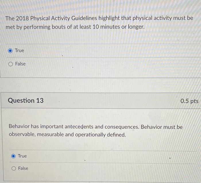 Solved The 2018 Physical Activity Guidelines highlight that | Chegg.com