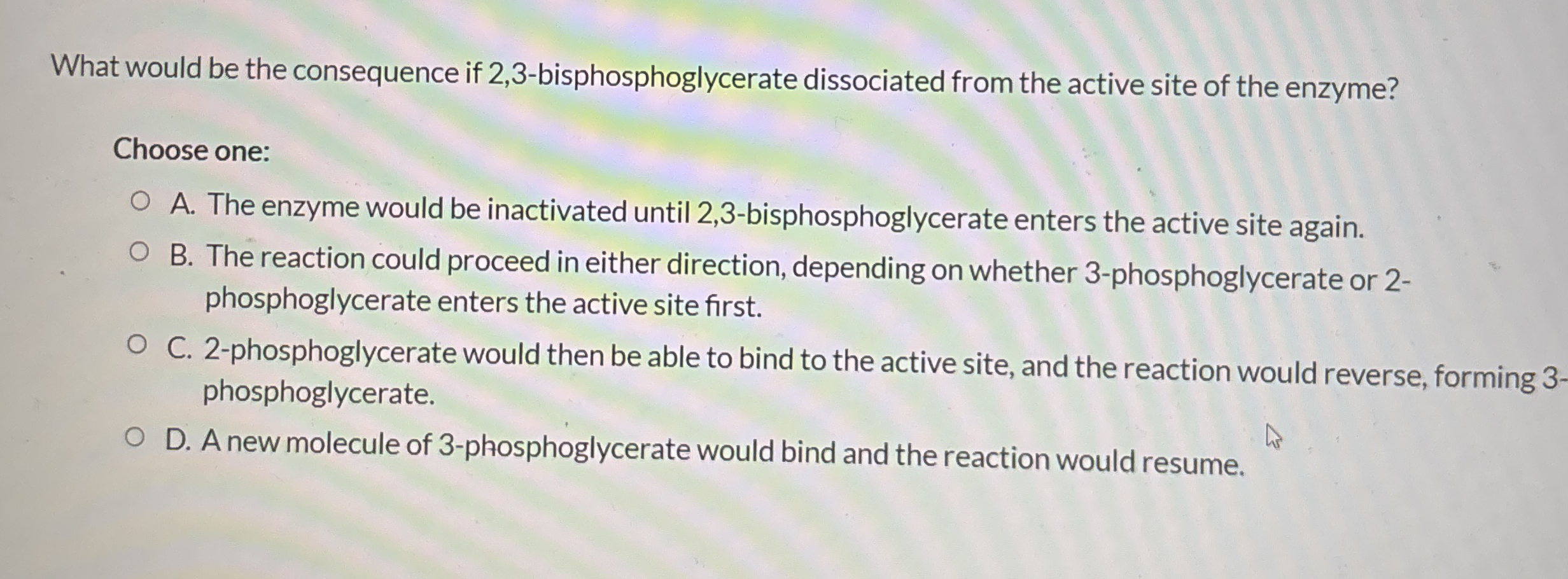 Solved What would be the consequence if | Chegg.com