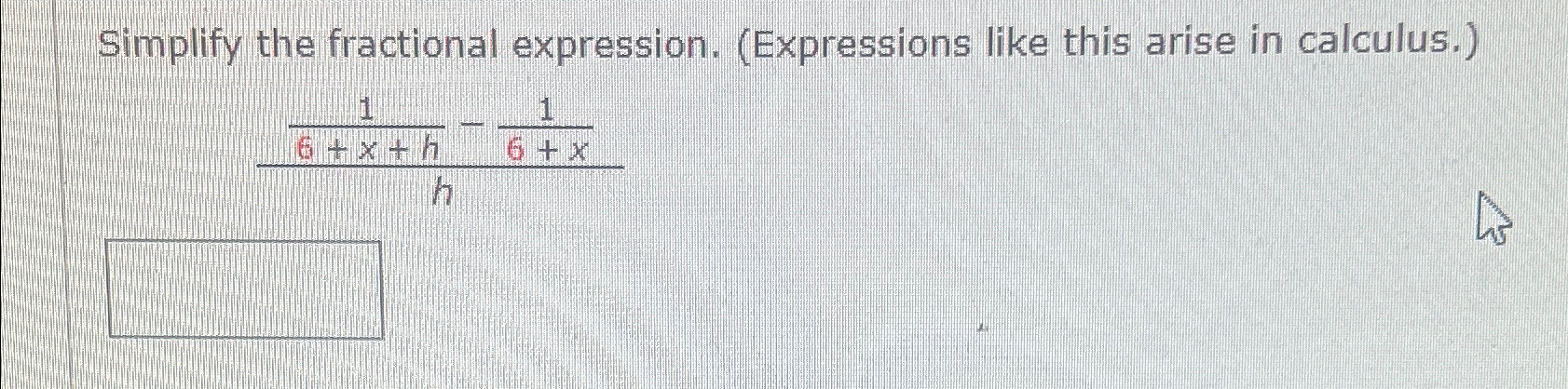 Solved Simplify the fractional expression. (Expressions like | Chegg.com