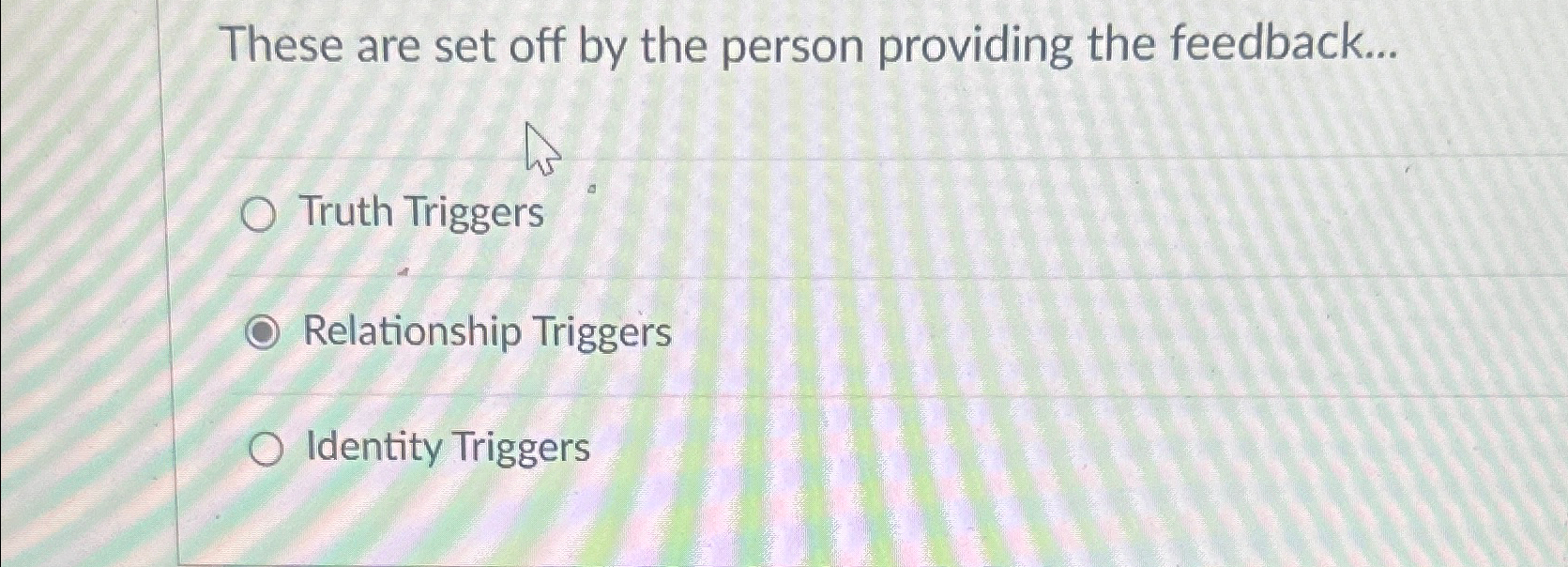 Solved These are set off by the person providing the | Chegg.com