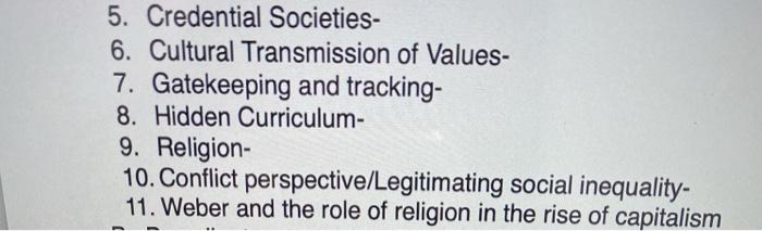Solved Chapters 14, 15 and 16 A. Define the following terms | Chegg.com