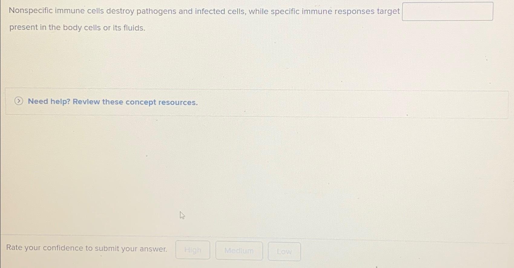 Solved Nonspecific immune cells destroy pathogens and | Chegg.com