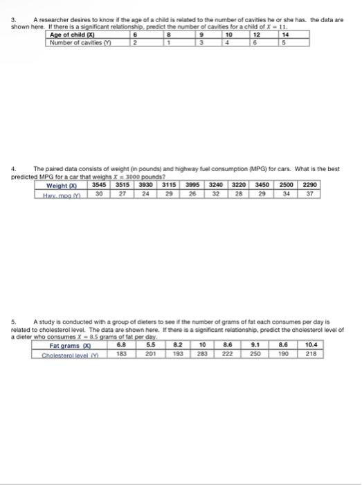 Solved Eor the follawing aroblems, to a complete rearession | Chegg.com