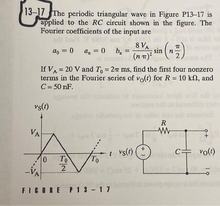 Solved 13 17 The Periodic Triangular Wave In Figure P13−17 