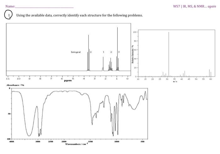 Solved Using the available data, correctly identify each | Chegg.com