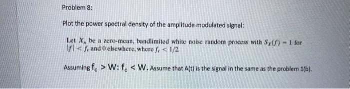 Solved Plot the power spectral density of the amplitude | Chegg.com