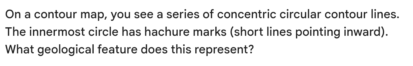 Solved On a contour map, you see a series of concentric | Chegg.com