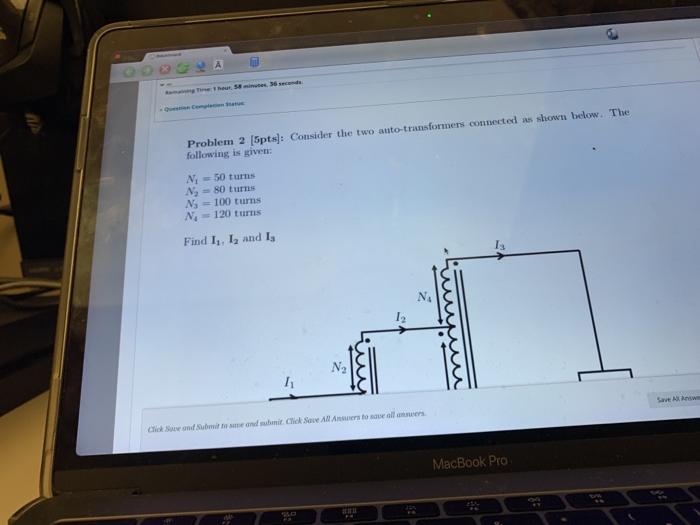 Solved Problem 2 (5pts): Consider the two auto-transformers | Chegg.com