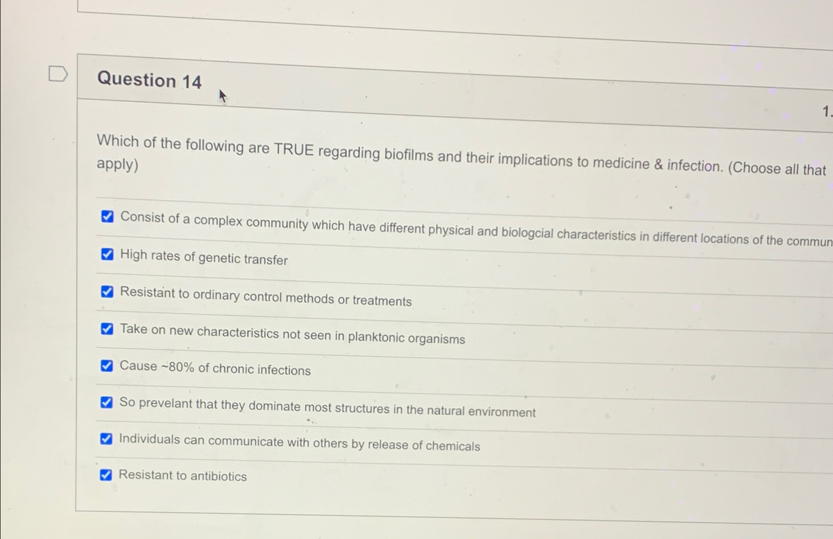 Solved Question 14Which of the following are TRUE regarding | Chegg.com