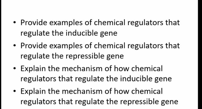 Solved Provide examples of chemical regulators that regulate | Chegg.com