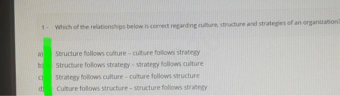 Solved 1- Which of the relationships below is correct | Chegg.com