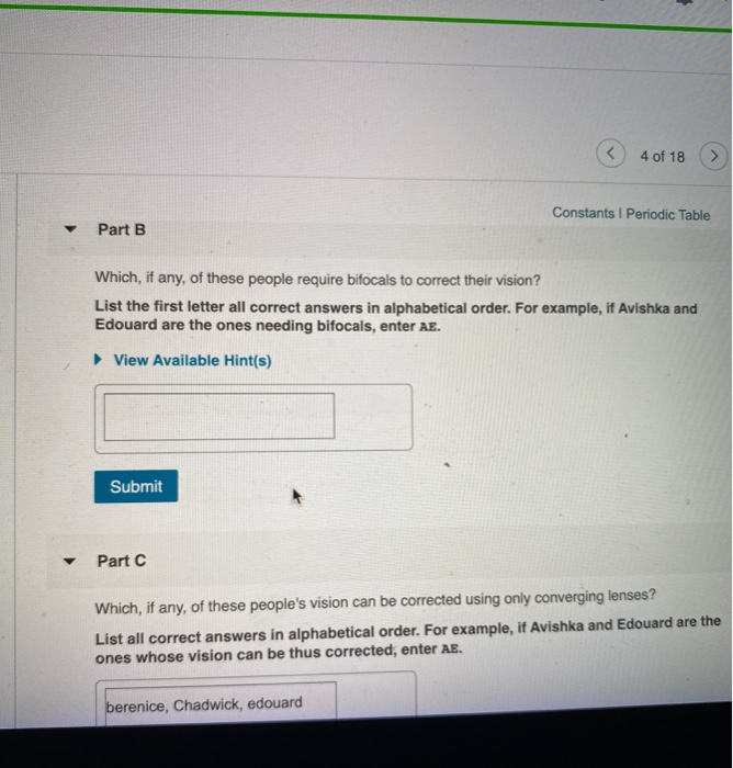 Solved CHW8 Corrective Lenses Conceptual Questions 4 of 18 > | Chegg.com