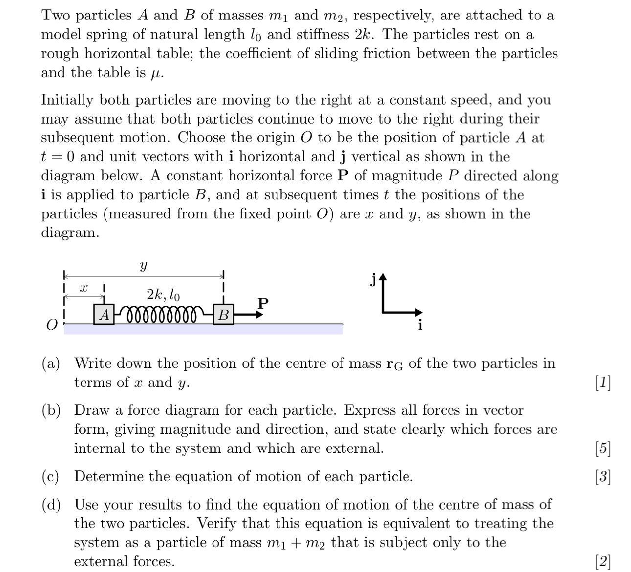 Solved Two particles A and B ﻿of masses m1 ﻿and m2, | Chegg.com
