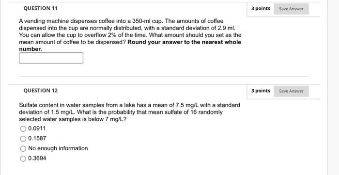 Solved A vending machine dispenses coffee into a 350-mi cup. | Chegg.com