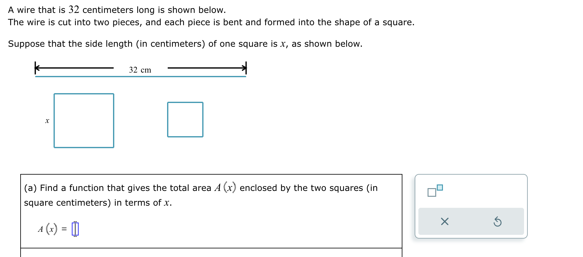 Solved A wire that is 32 ﻿centimeters long is shown | Chegg.com