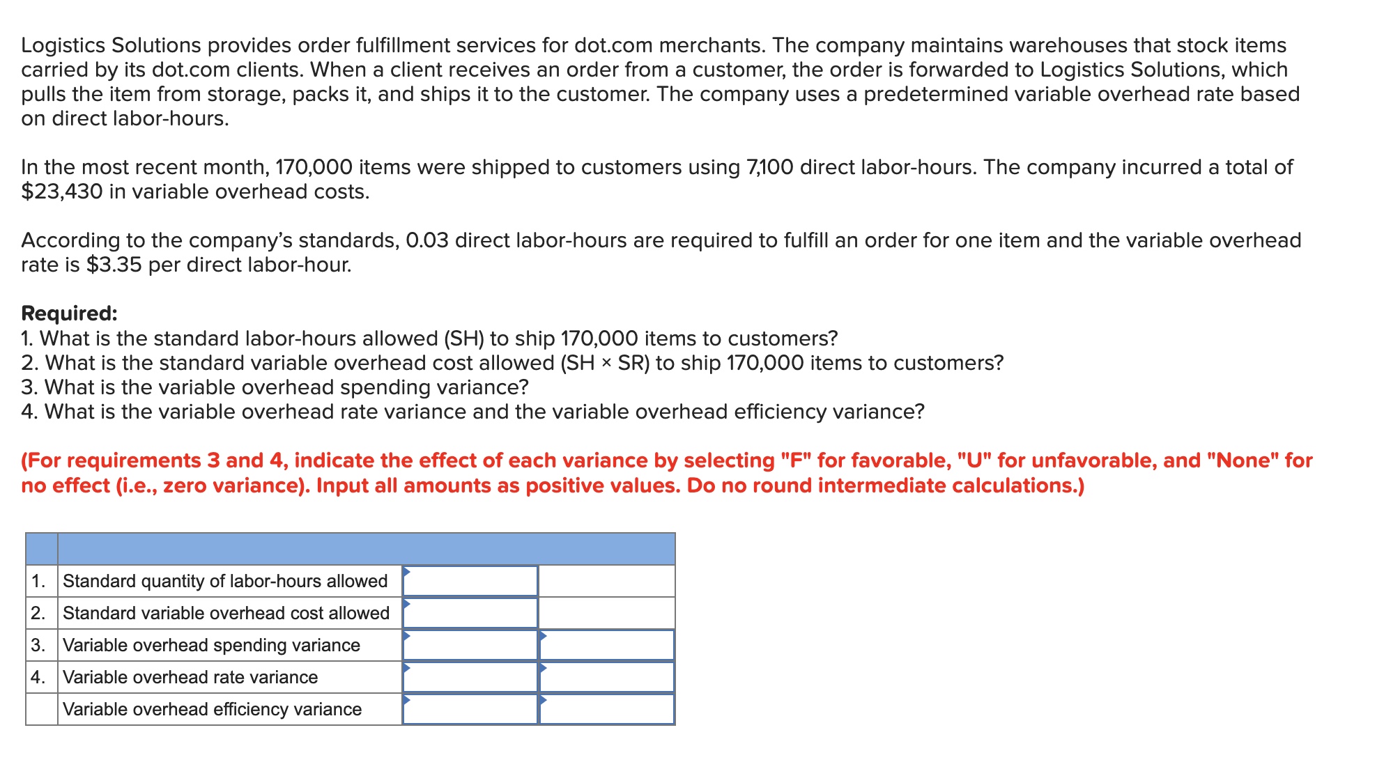 Solved Required:What is the standard labor-hours allowed | Chegg.com